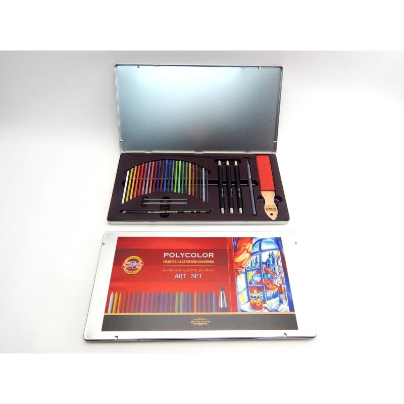 Set Arta POLYCOLOR 32 Piese – Mine Colorate si Accesorii - Koh-I-Noor