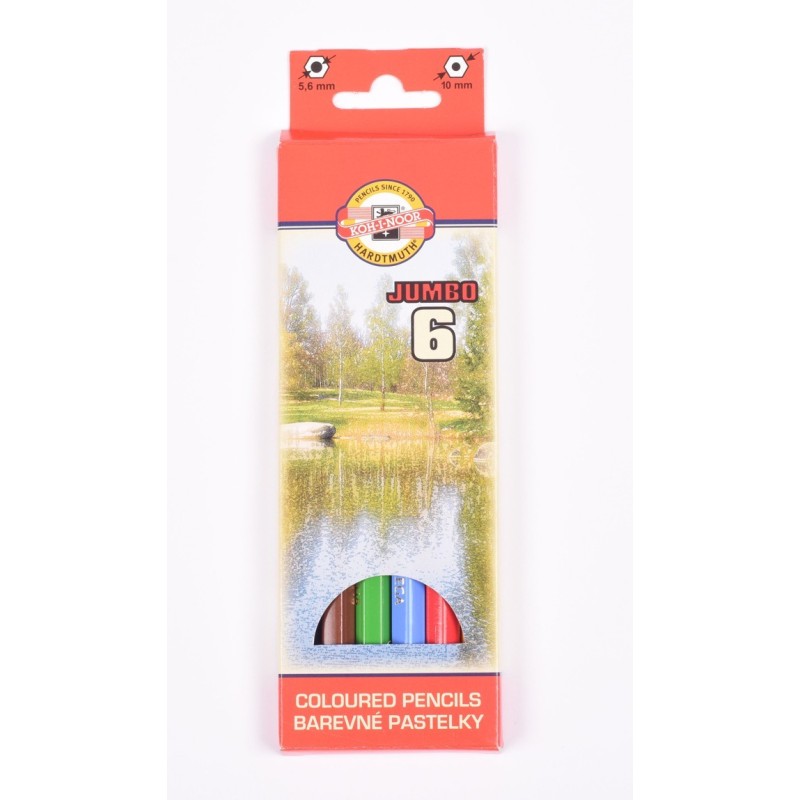 Creioane Colorate OMEGA JUMBO Mina 5.6mm - Set 12 18 24 36 Culor - Koh ...